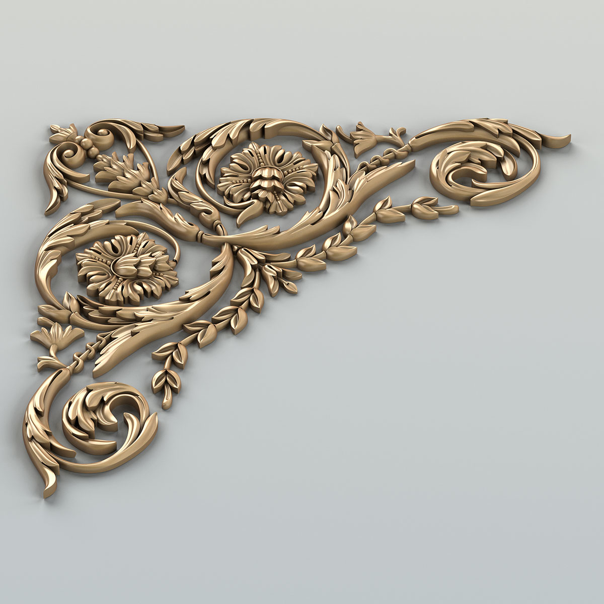Carved corner decor 3D - TurboSquid 1281720