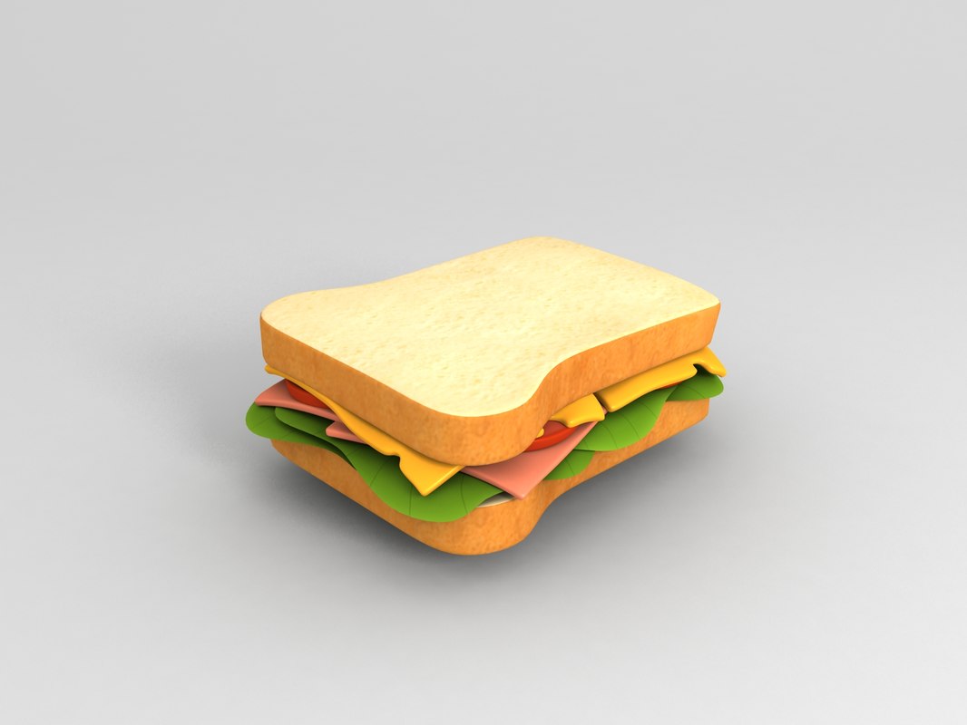 3D food sandwich - TurboSquid 1281740