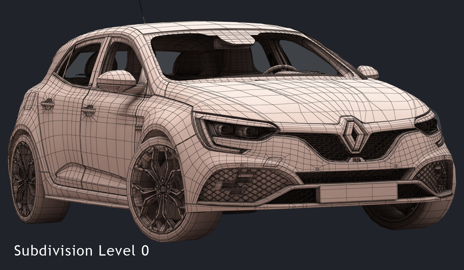 2018 renault megane rs 3D model - TurboSquid 1281836