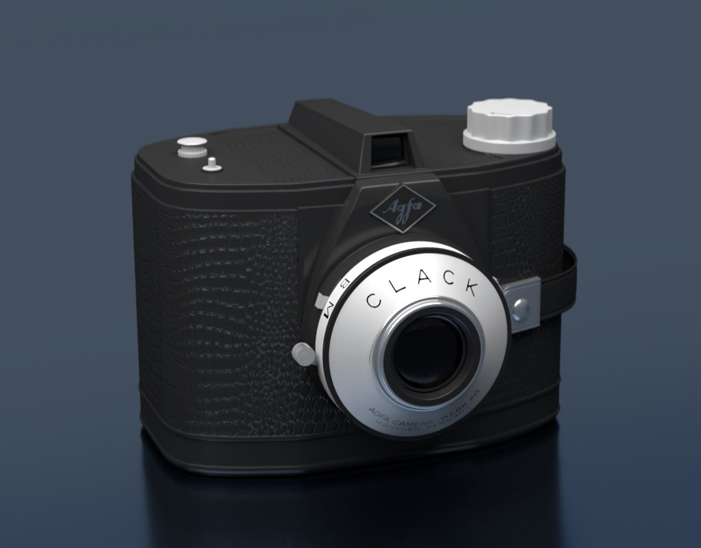 Agfa clack camera model - TurboSquid 1281950