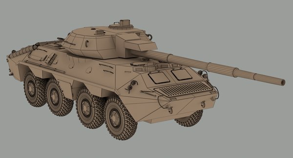 Soviet 2s14 zhalo tank destroyer 3D model - TurboSquid 1282081