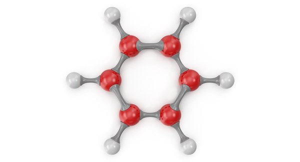 3D model benzene molecular - TurboSquid 1282326