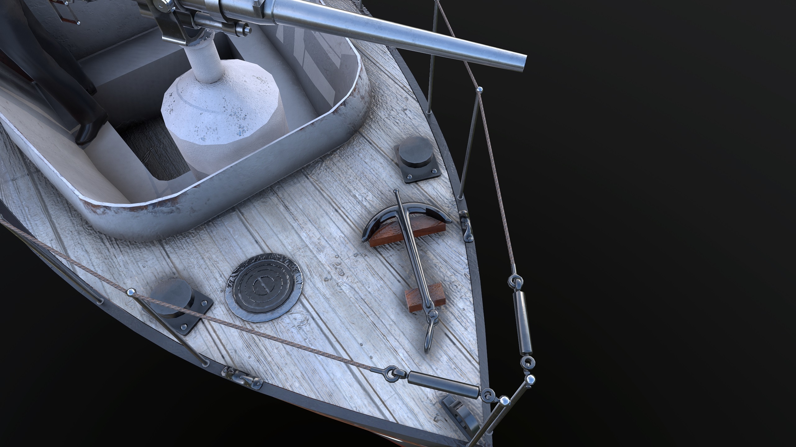 Boat gun 3D model - TurboSquid 1282482