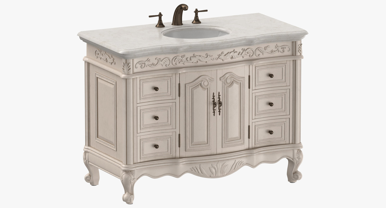 Classical vanity 3D model - TurboSquid 1282501