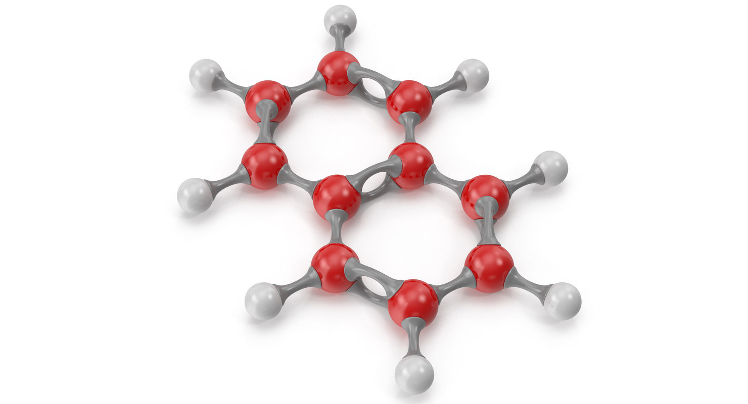 3D Model Naphthalene Molecular TurboSquid 1282578
