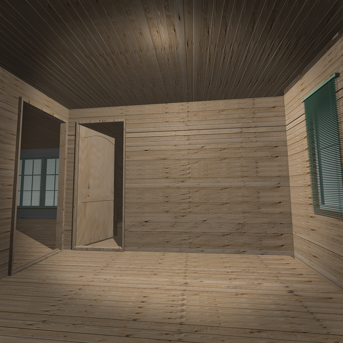 3D wooden cottage interior - TurboSquid 1282654