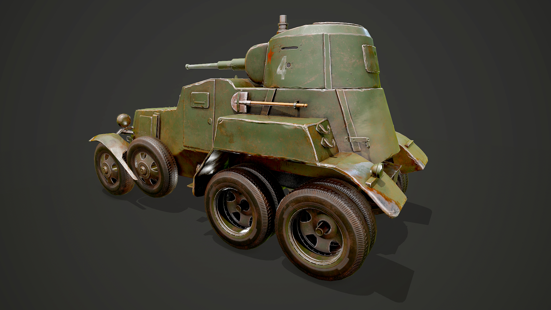 3D модель BA-10 - TurboSquid 1282726