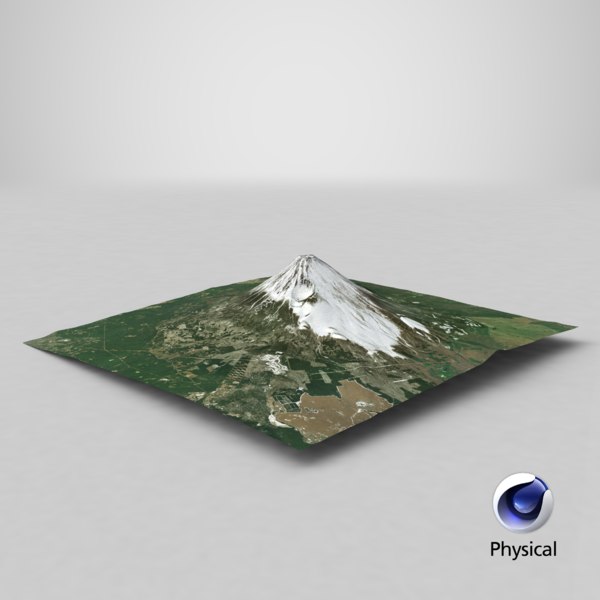 3D mount fuji real color - TurboSquid 1282754