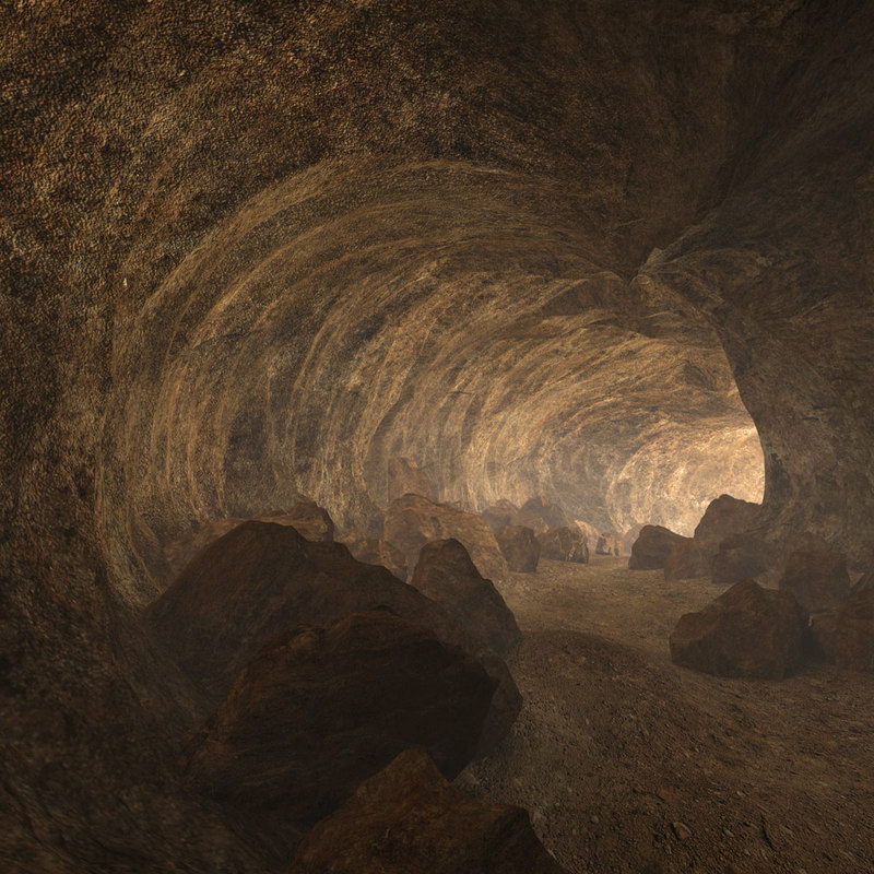 3D cave tunnel rocks model - TurboSquid 1283098
