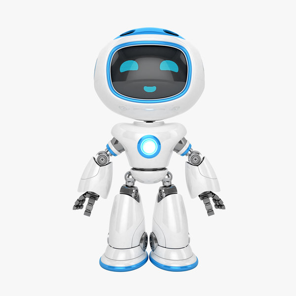 cartoon robot 3d model