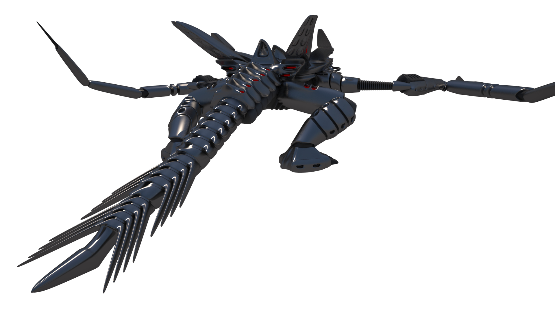 3D robotic dragon - TurboSquid 1283403