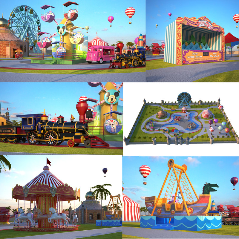 3D theme park - TurboSquid 1283545