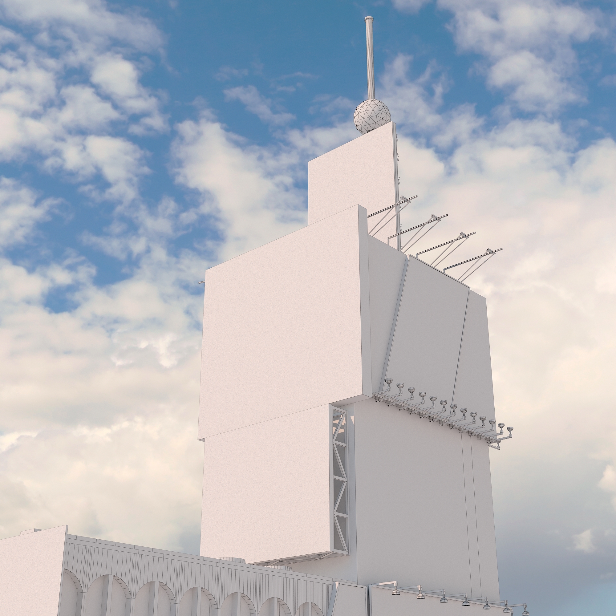 3D model square building - TurboSquid 1283568