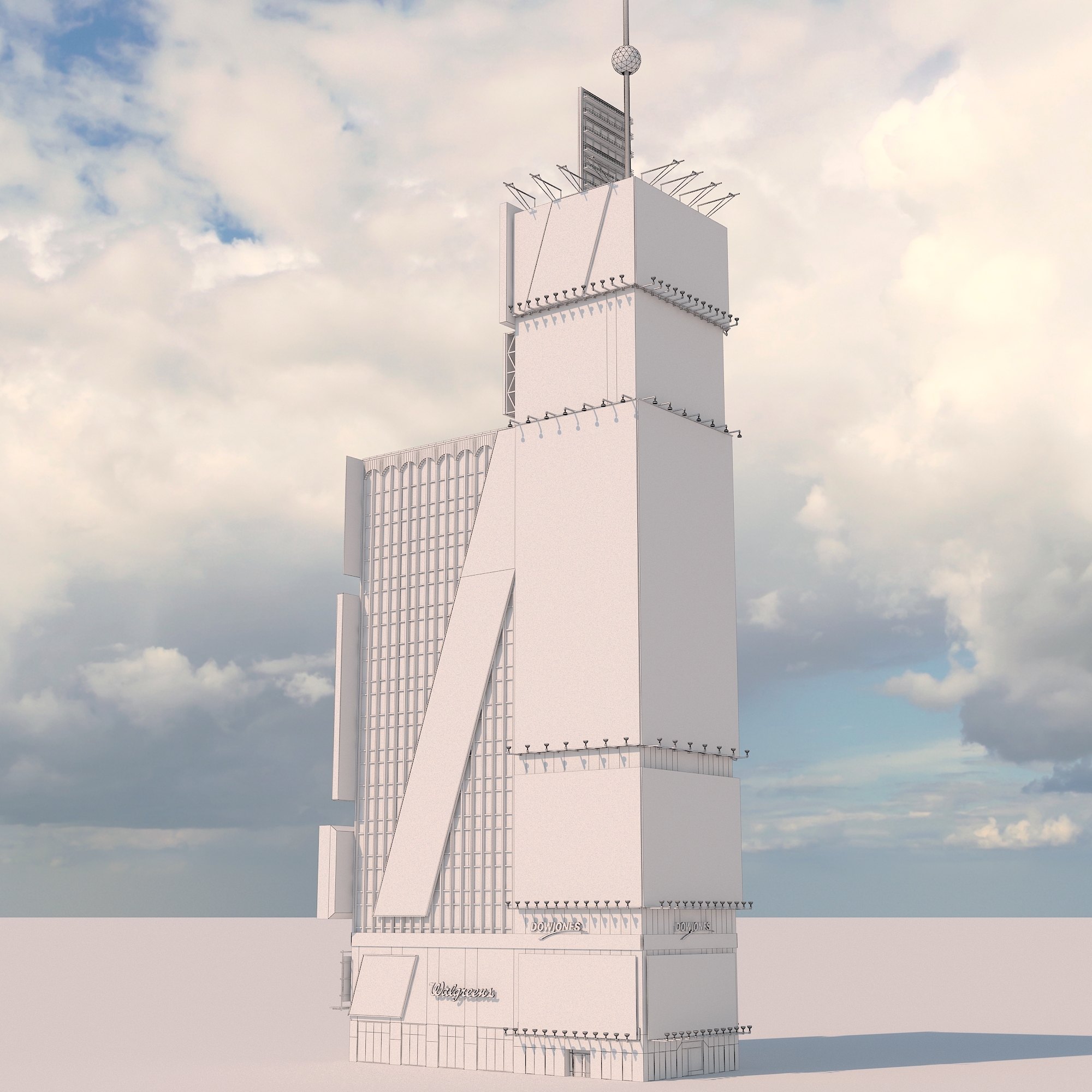 3D model square building - TurboSquid 1283568