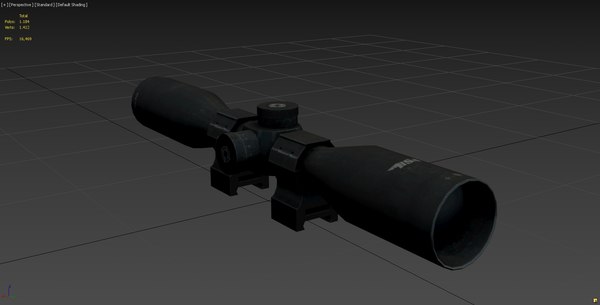 3D optical scope model - TurboSquid 1283679