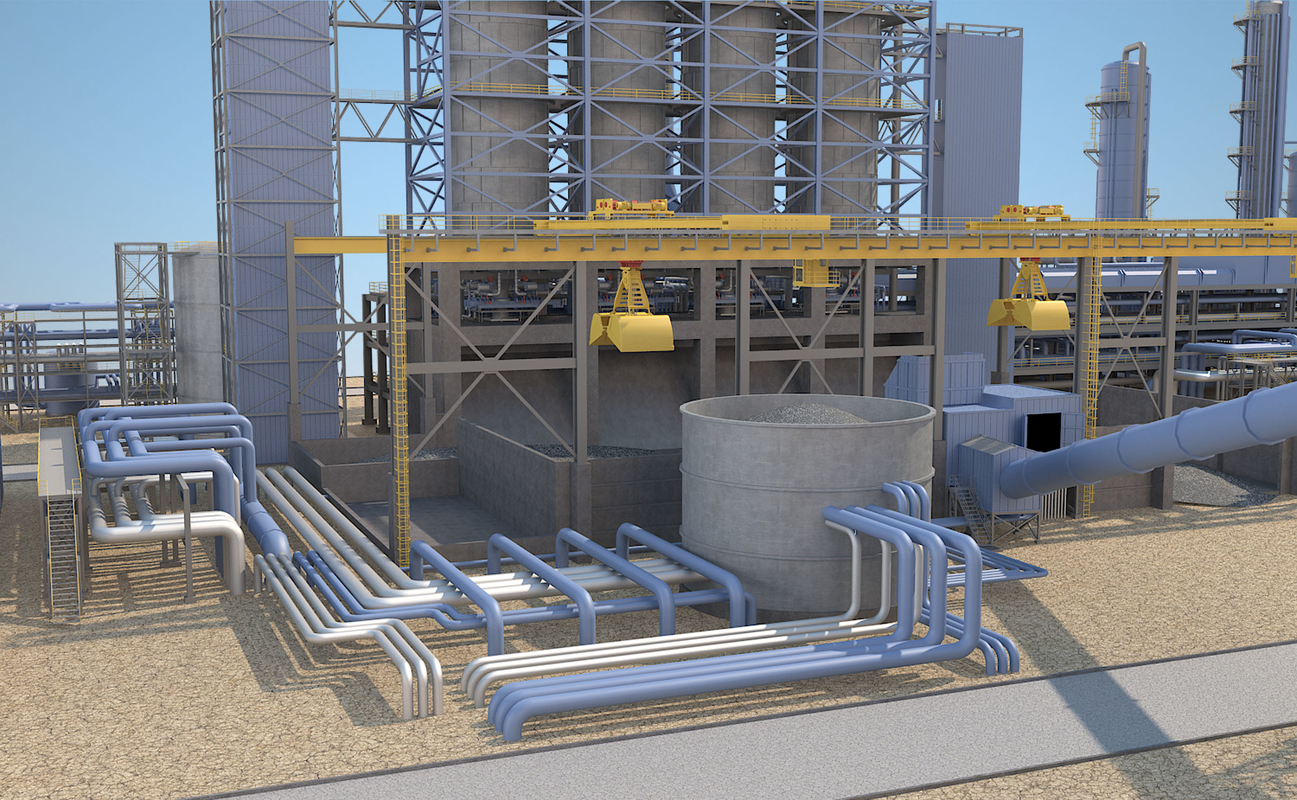 3D delayed coker unit model - TurboSquid 1283684