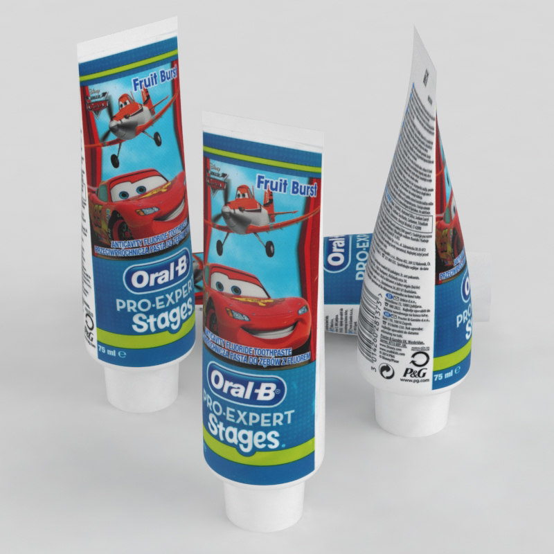 Toothpaste 3D model - TurboSquid 1283978