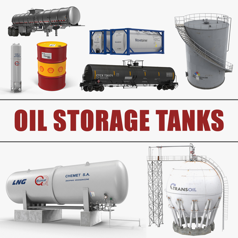3D oil storage tanks 3 - TurboSquid 1284021
