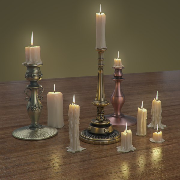 3d candles model