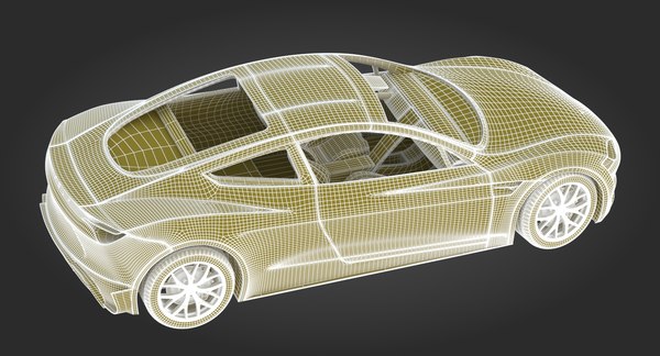 Auto car coupe 3D model - TurboSquid 1284357