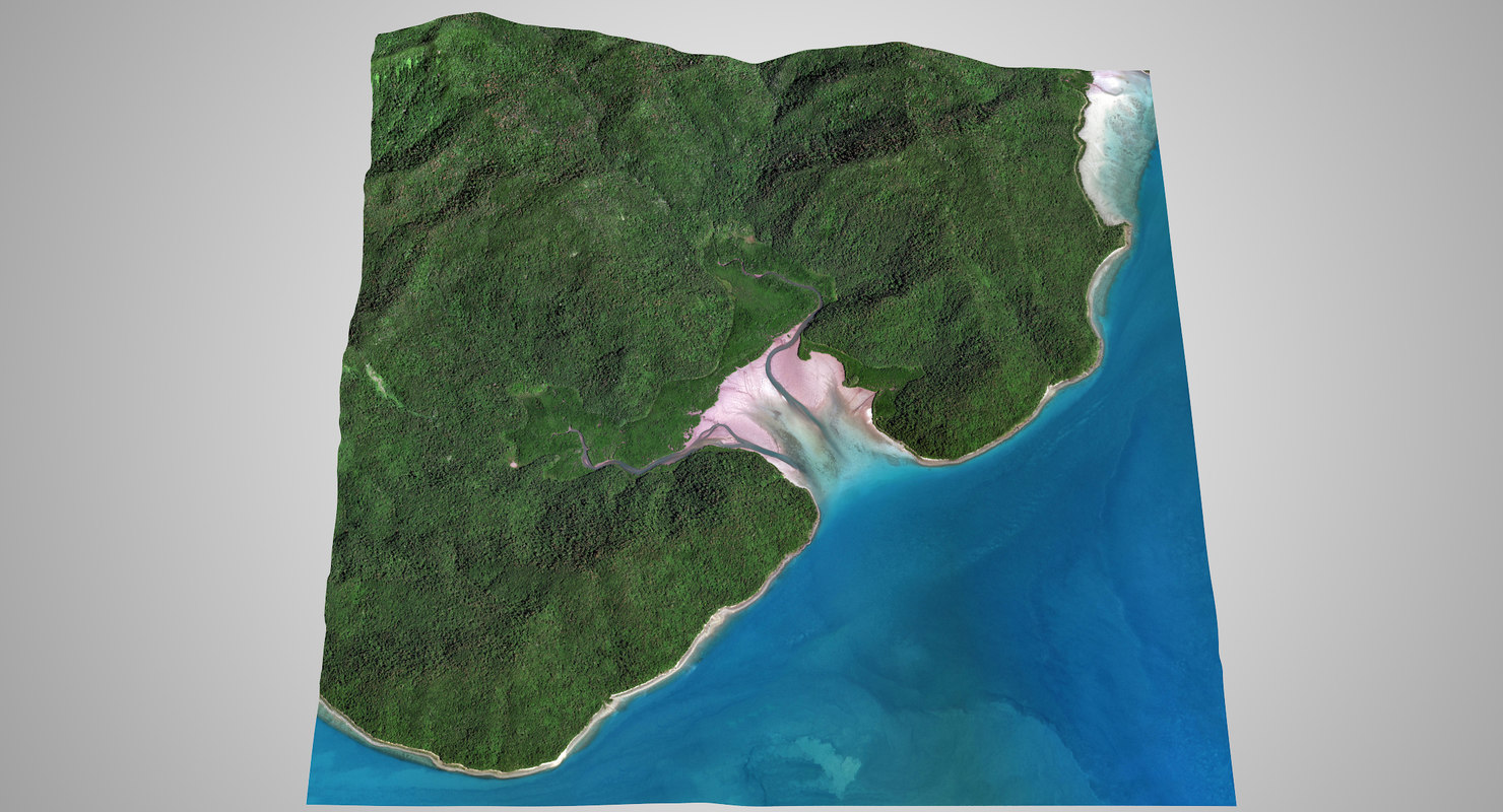 3D river delta model - TurboSquid 1284442