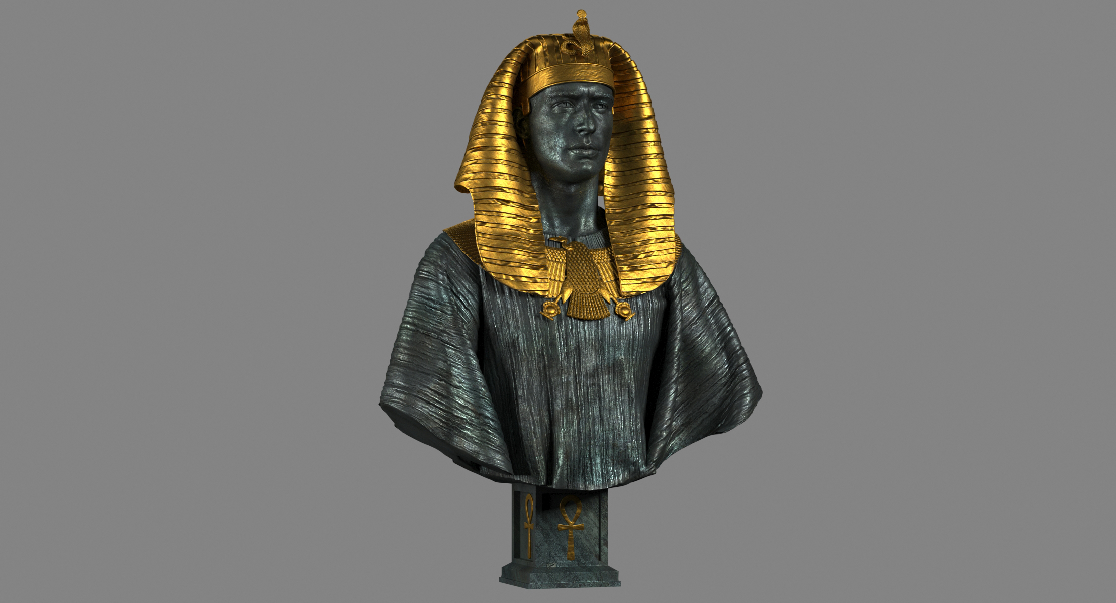 3D model pharaoh sculpture - TurboSquid 1284625
