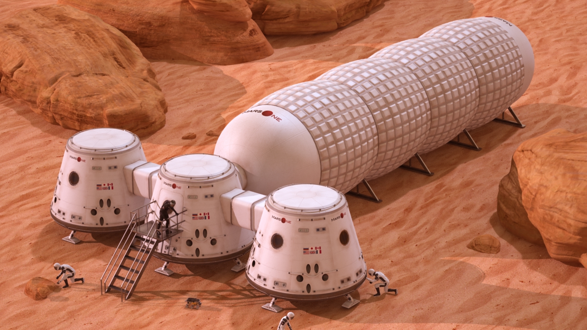 Mars colony module model - TurboSquid 1284679