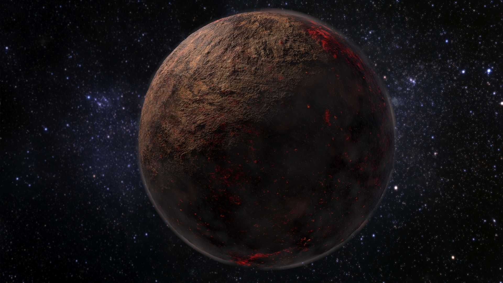 용암 행성 / Super-Earth 55 Cancri 8k PBR 3D 모델 - TurboSquid 1284827
