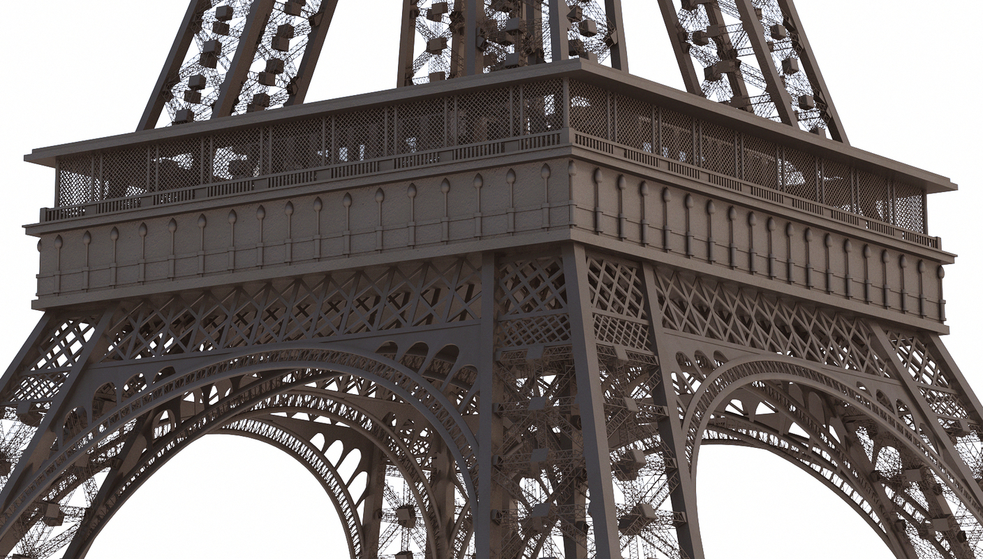 3D historic eiffel tower tour model - TurboSquid 1285006