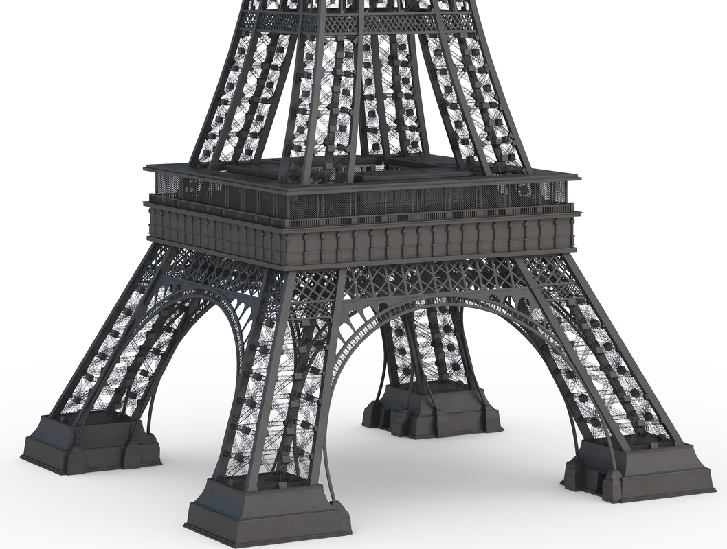 3D historic eiffel tower tour model - TurboSquid 1285006