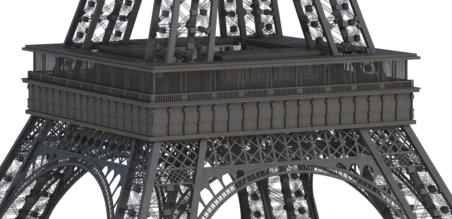 3D historic eiffel tower tour model - TurboSquid 1285006