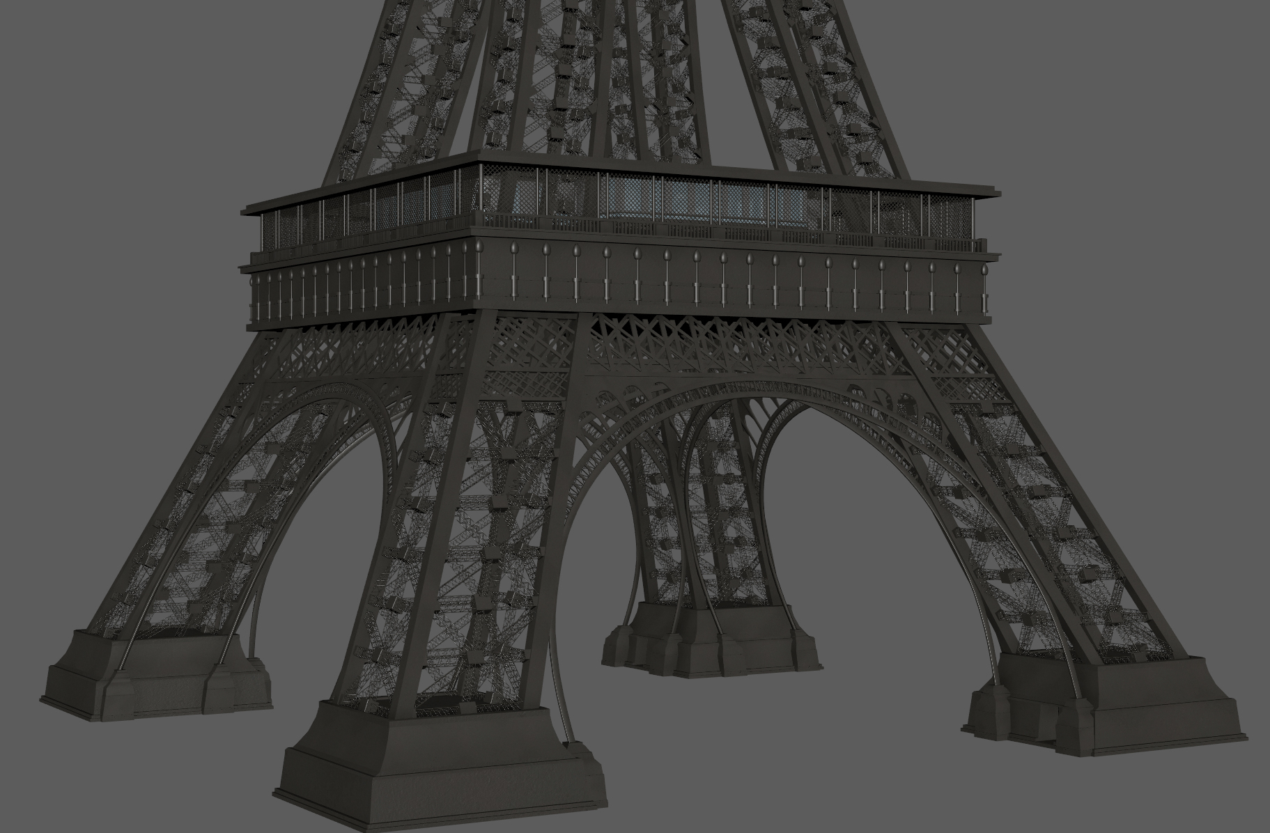 3D historic eiffel tower tour model - TurboSquid 1285006