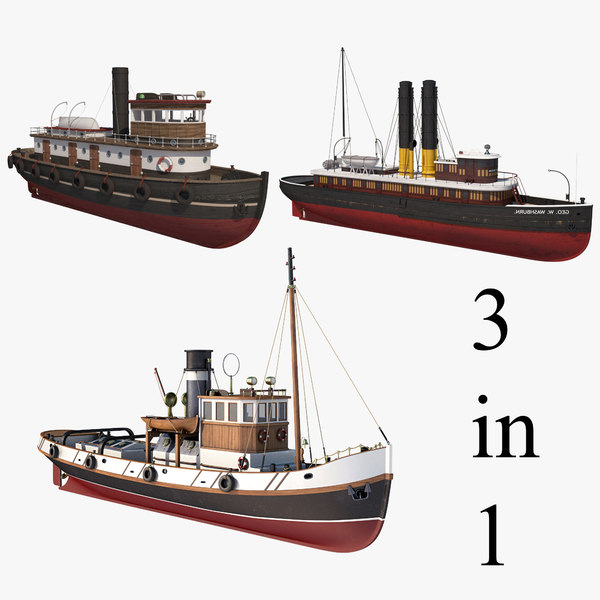 3d model steamboat boat