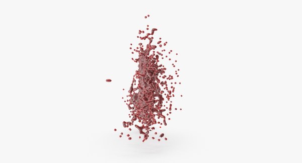 3D blood splash 11 - TurboSquid 1285045
