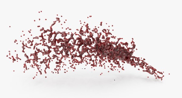 3D blood splash 11 - TurboSquid 1285045