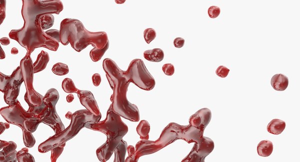 3D blood splash 11 - TurboSquid 1285045