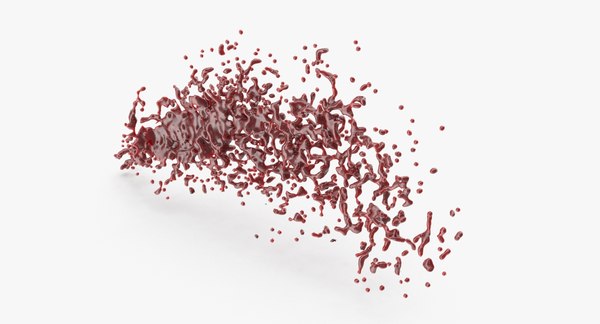 3D blood splash 11 - TurboSquid 1285045