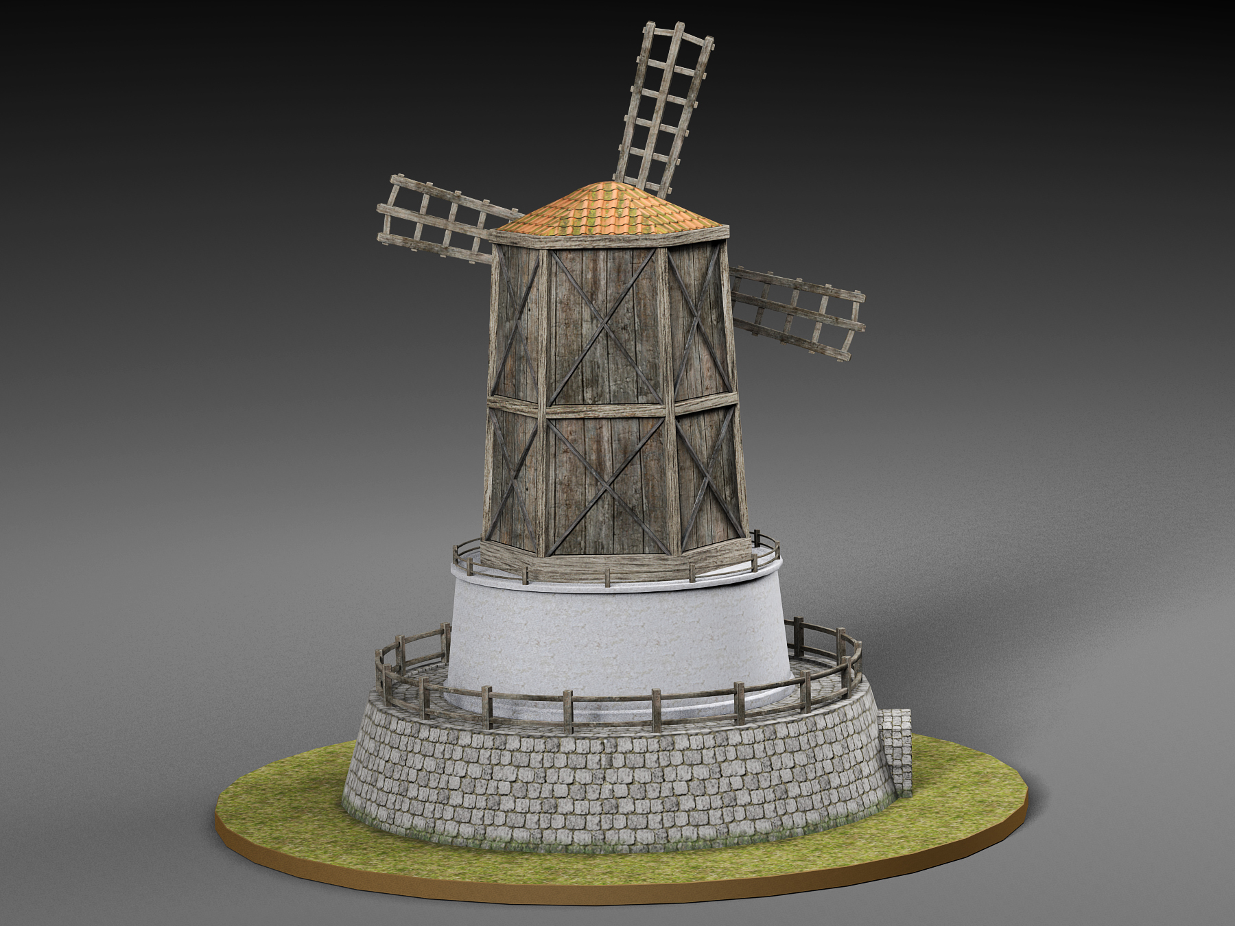 3D model old windmill - TurboSquid 1285077