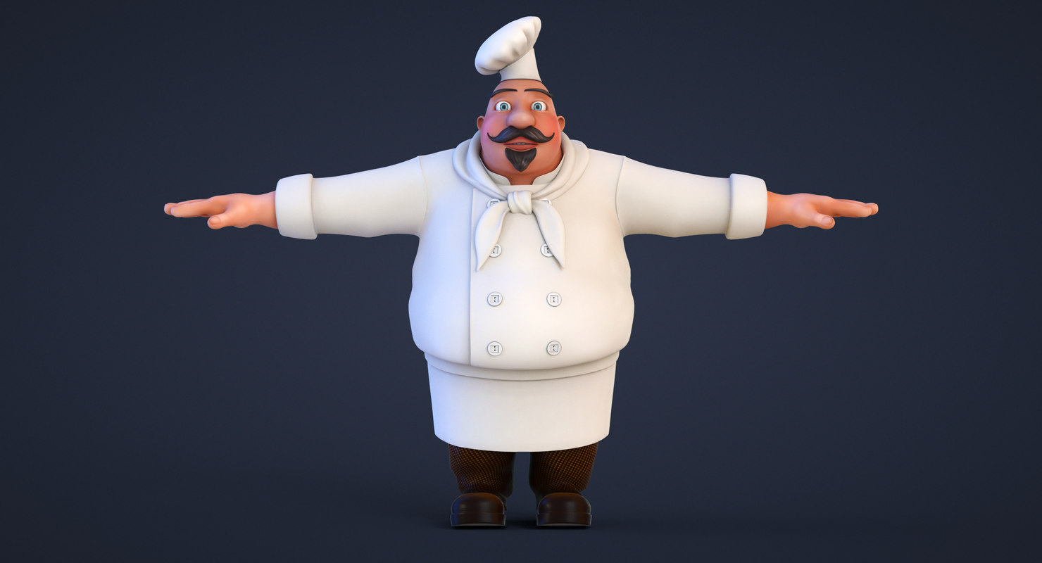 3D chef people character - TurboSquid 1285187