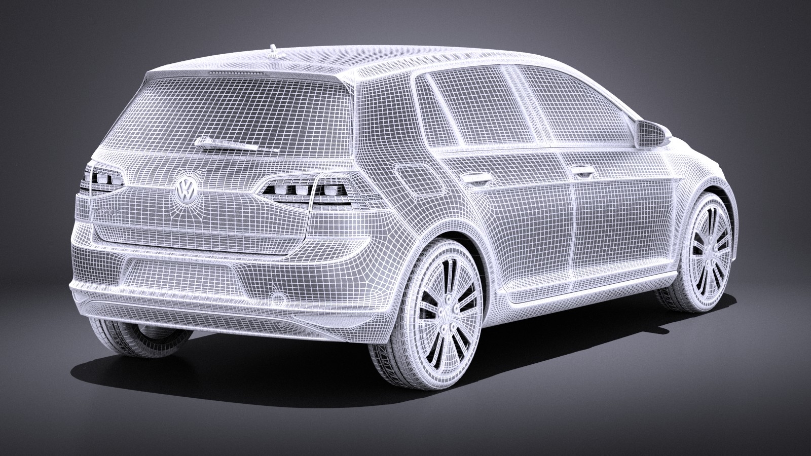 2016 volkswagen golf 3D model - TurboSquid 1285222