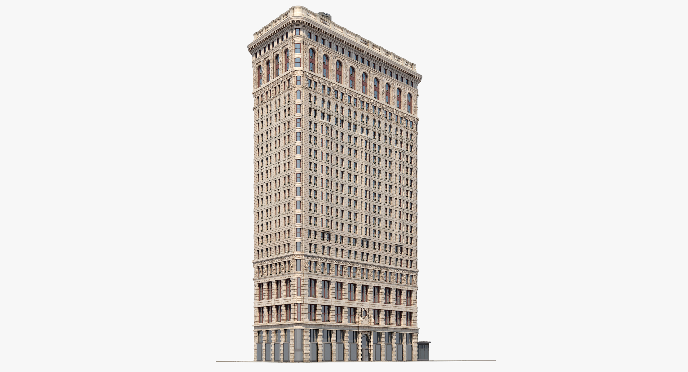 3D flatiron building architecture model - TurboSquid 1285320