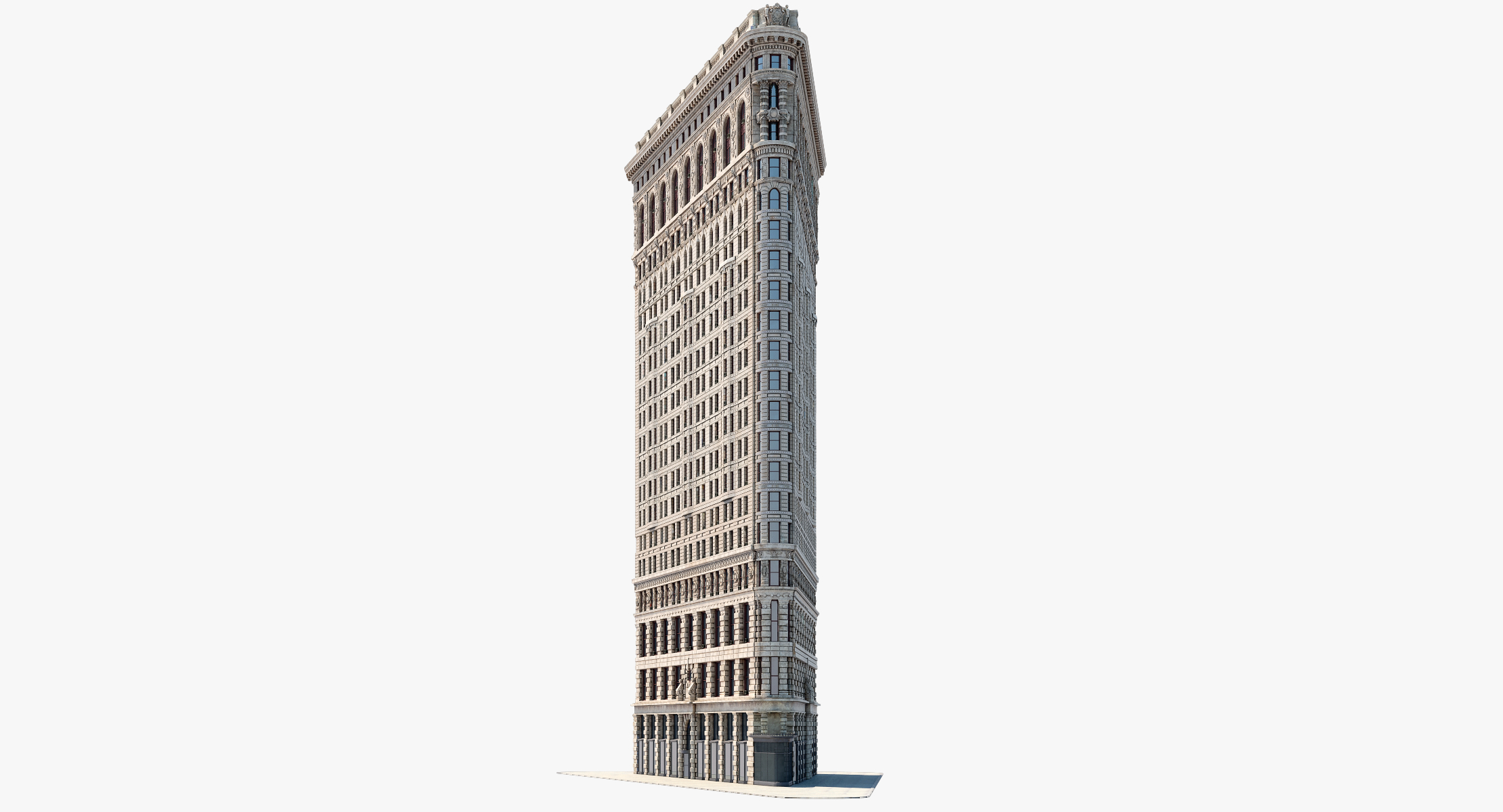 3D flatiron building architecture model - TurboSquid 1285320