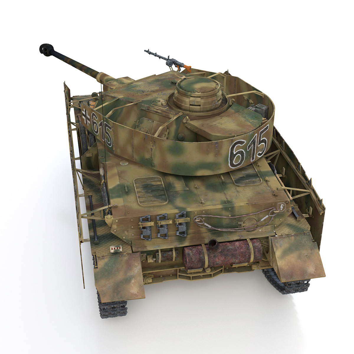 PzKpfw IV - Panzer 4 - Ausf.H - 6153D模型 - TurboSquid 1285505