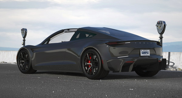 Tesla cars big roadster model - TurboSquid 1285539
