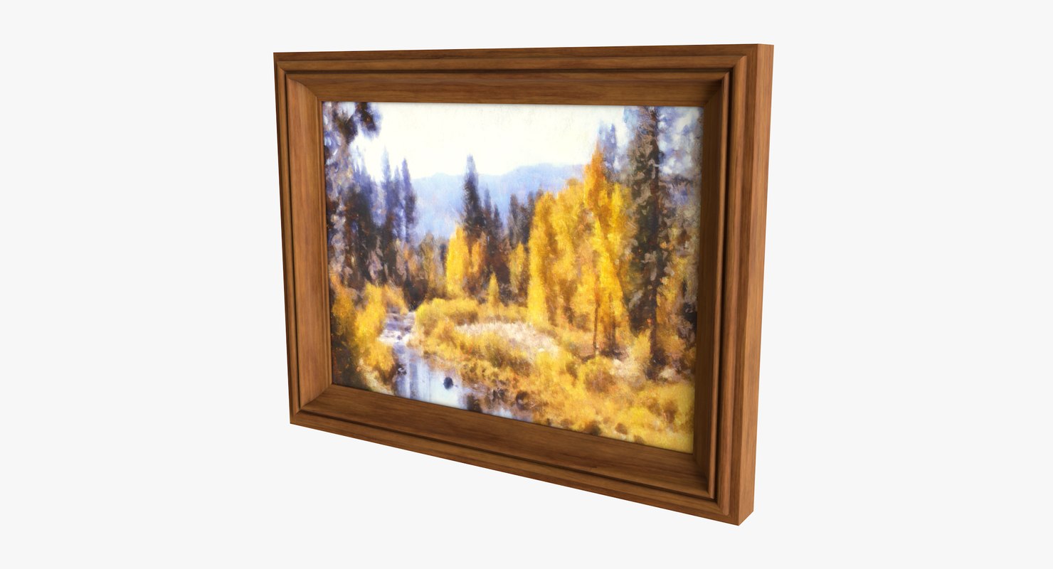 Realistic oil painting 3D model - TurboSquid 1285637