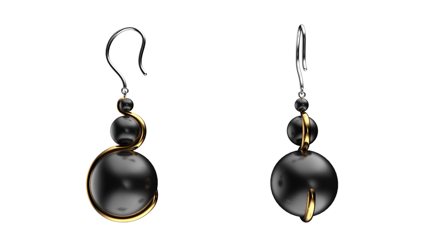 3D earring model - TurboSquid 1285780