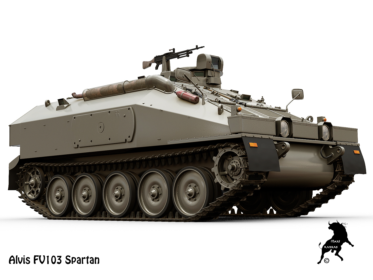 3D model british vehicle fv103 spartan - TurboSquid 1285819