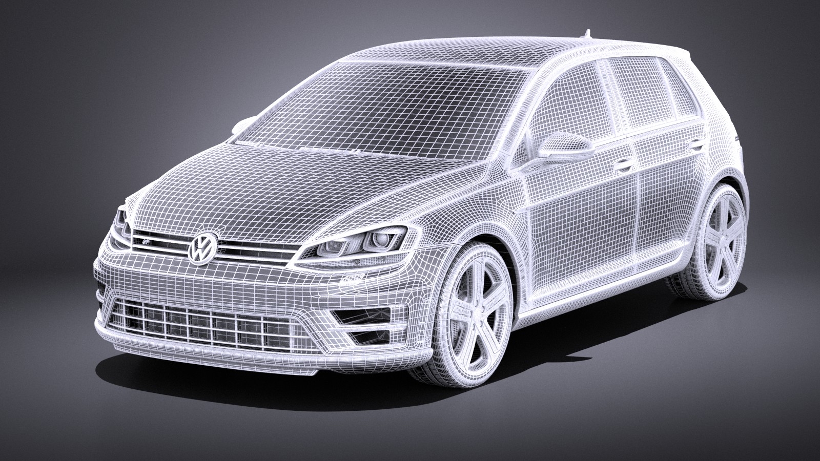 2015 5-door volkswagen 3D model - TurboSquid 1285994
