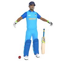 Cricket Player 3D Models for Download | TurboSquid