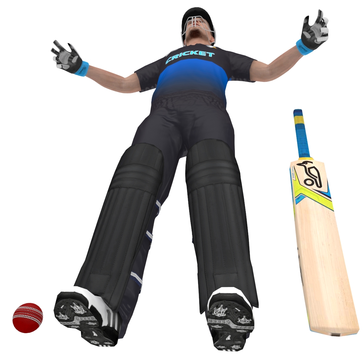 3D model cricket player - TurboSquid 1286204